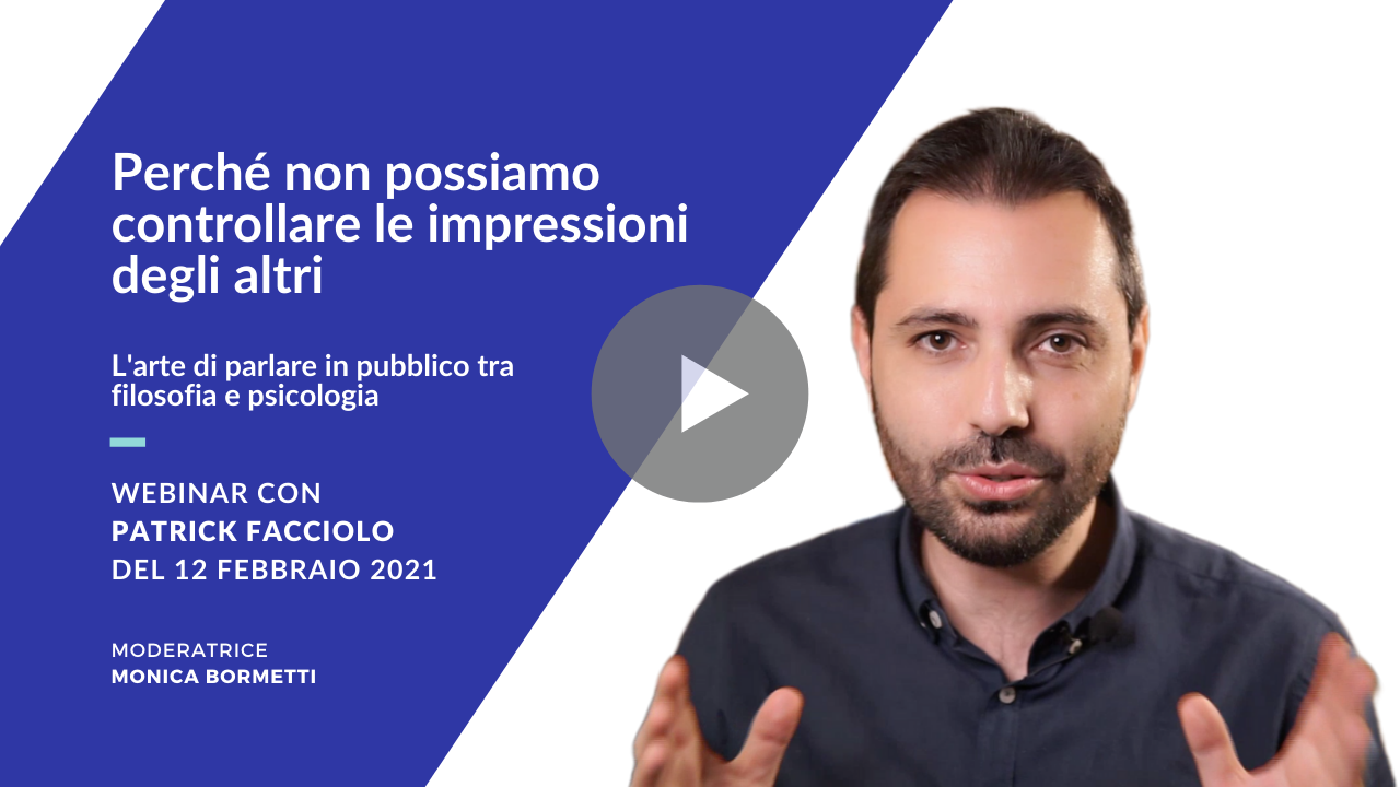 È online il video del webinar di Patrick Facciolo “Perché non possiamo ...